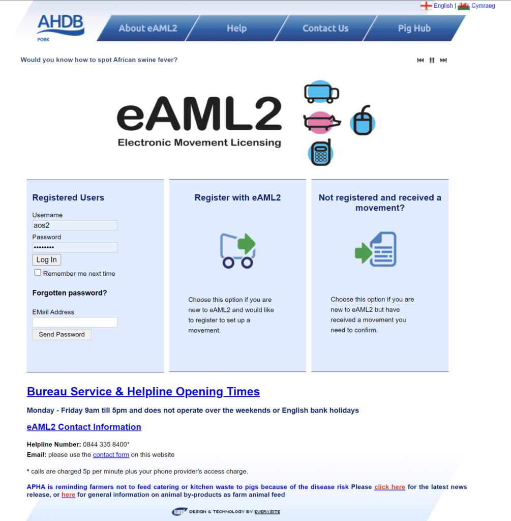 VET ATTESTATION NUMBER (VAN) - Oxford Sandy and Black Pig Foundation ...